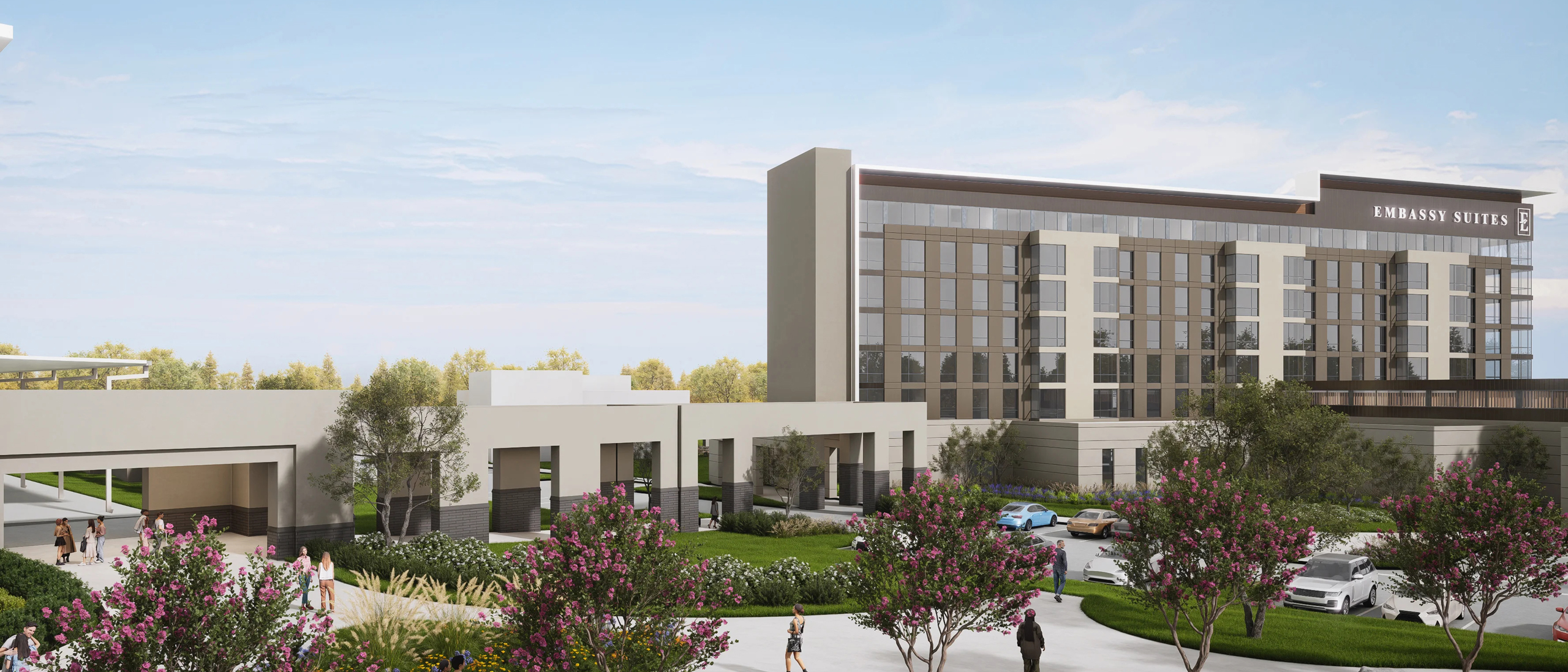 Crews Break Ground on Landers Center Expansion, New Embassy Suites in ...